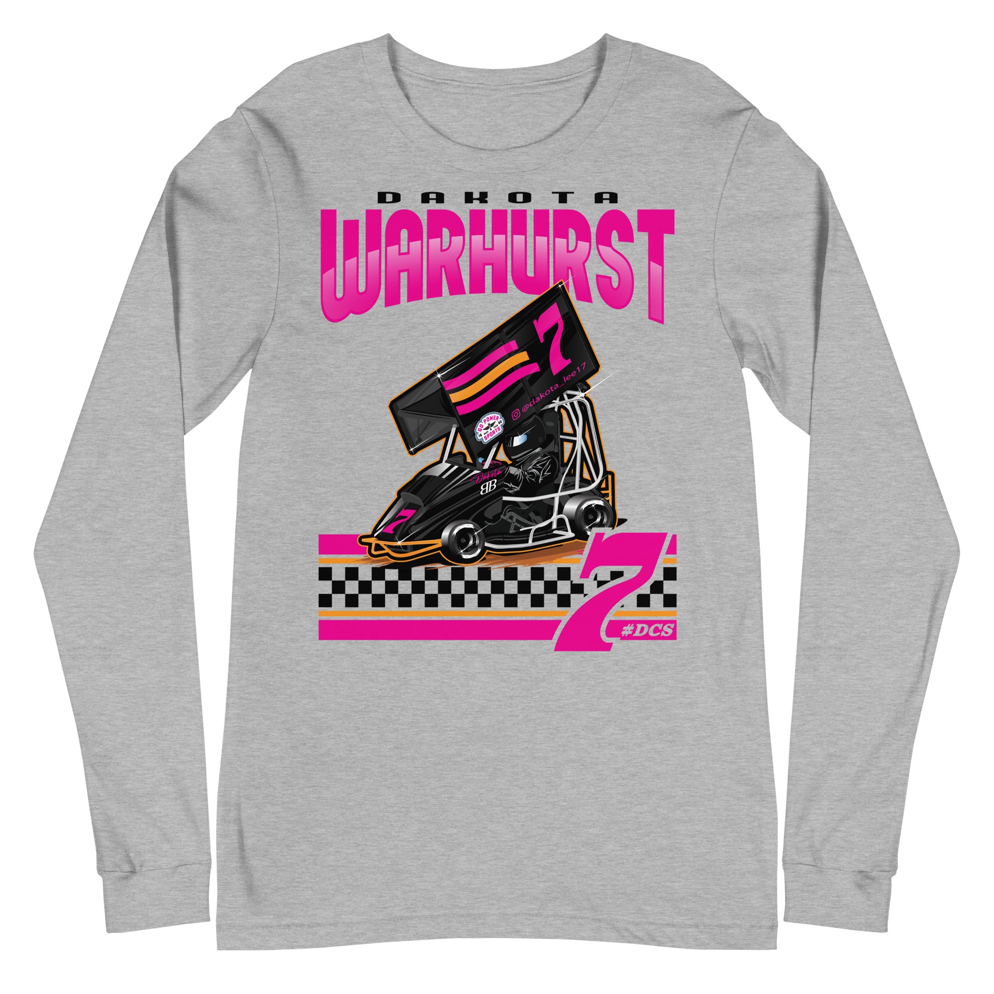Dakota Warhurst Climb the Fence Long Sleeve T Shirt- Athletic Gray Hea ...